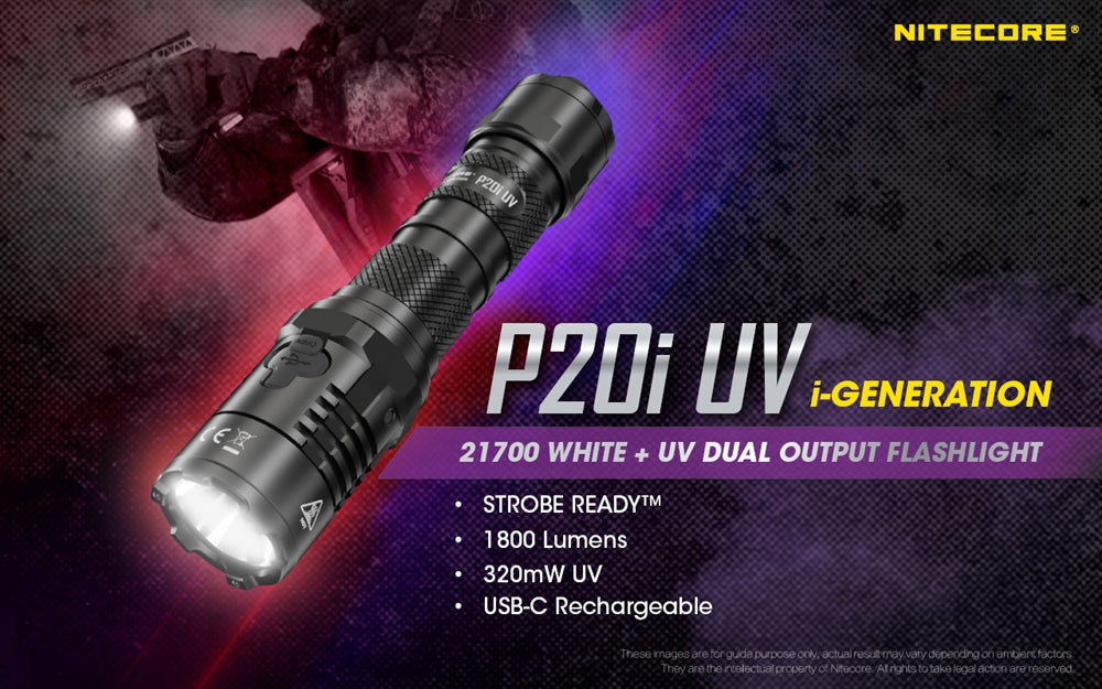 Nitecore P20i 1800 Lumen UV Tactical Flashlight – FlashLight World