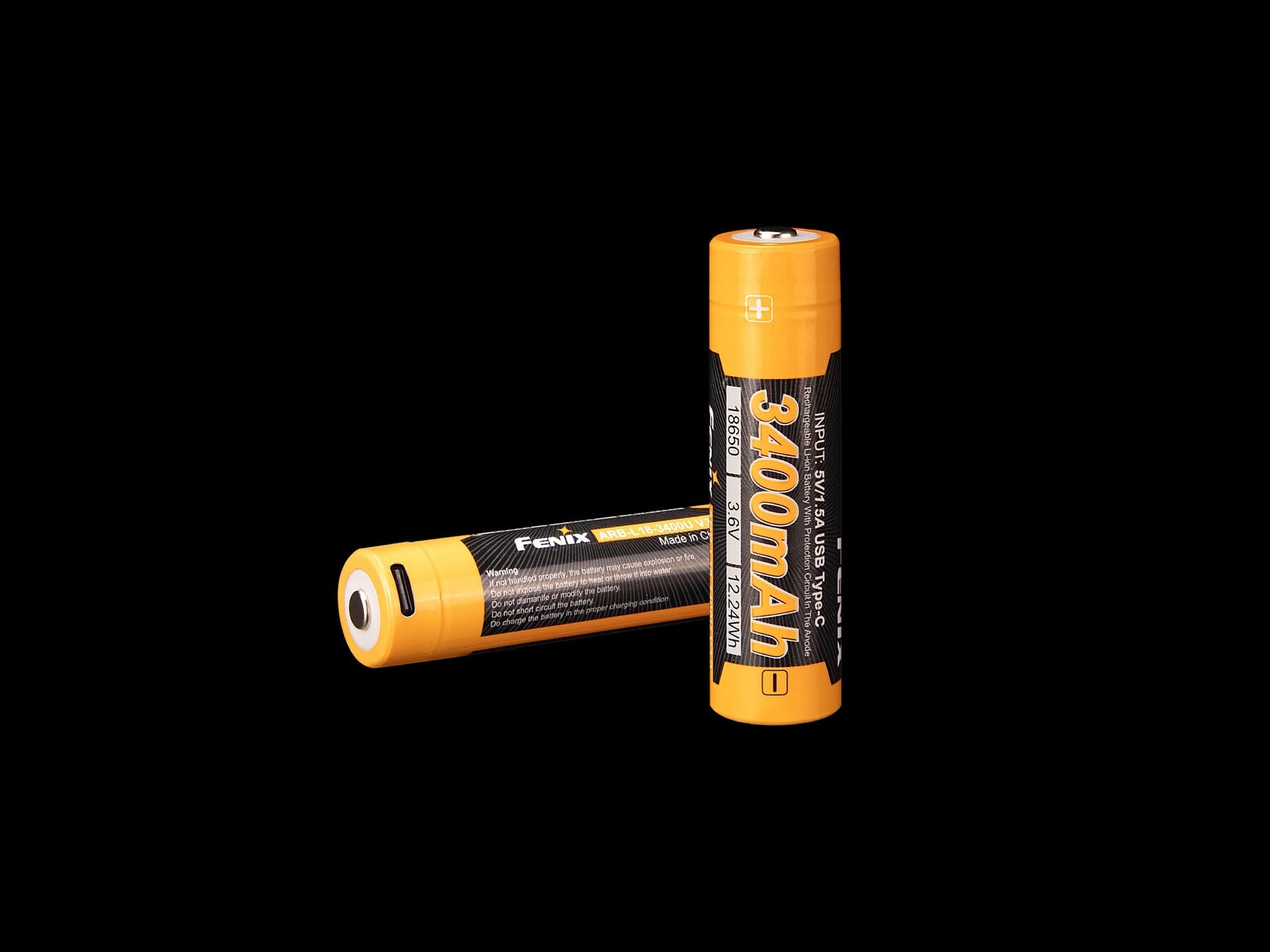 Fenix ARB-L18 3400U V3.0 USB Type C 18650 Li-IOn Rechargeable Battery ...