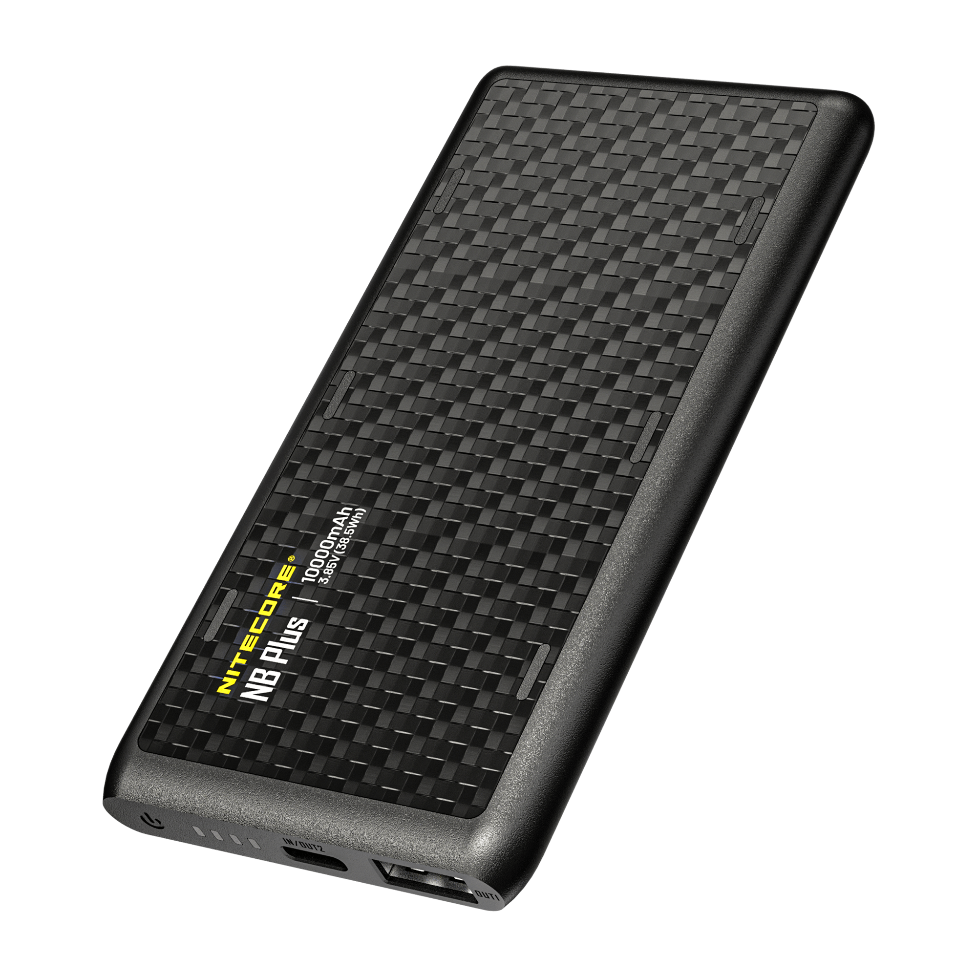 Nitecore NB Plus Power Bank – 10,000mAh Slim Carbon Fiber Charger ...