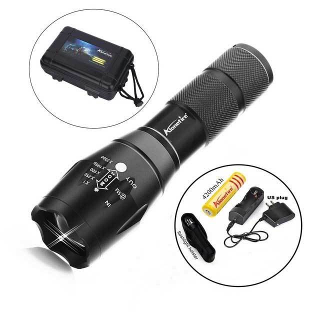 E17 Gladiator Military Flashlight Kit - FlashlightWorld — FlashLight World